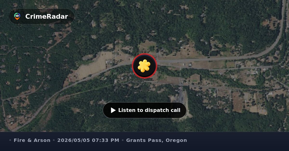 Grass fire from escaped burn pile on Wilderville Lane, Grants Pass OR ...