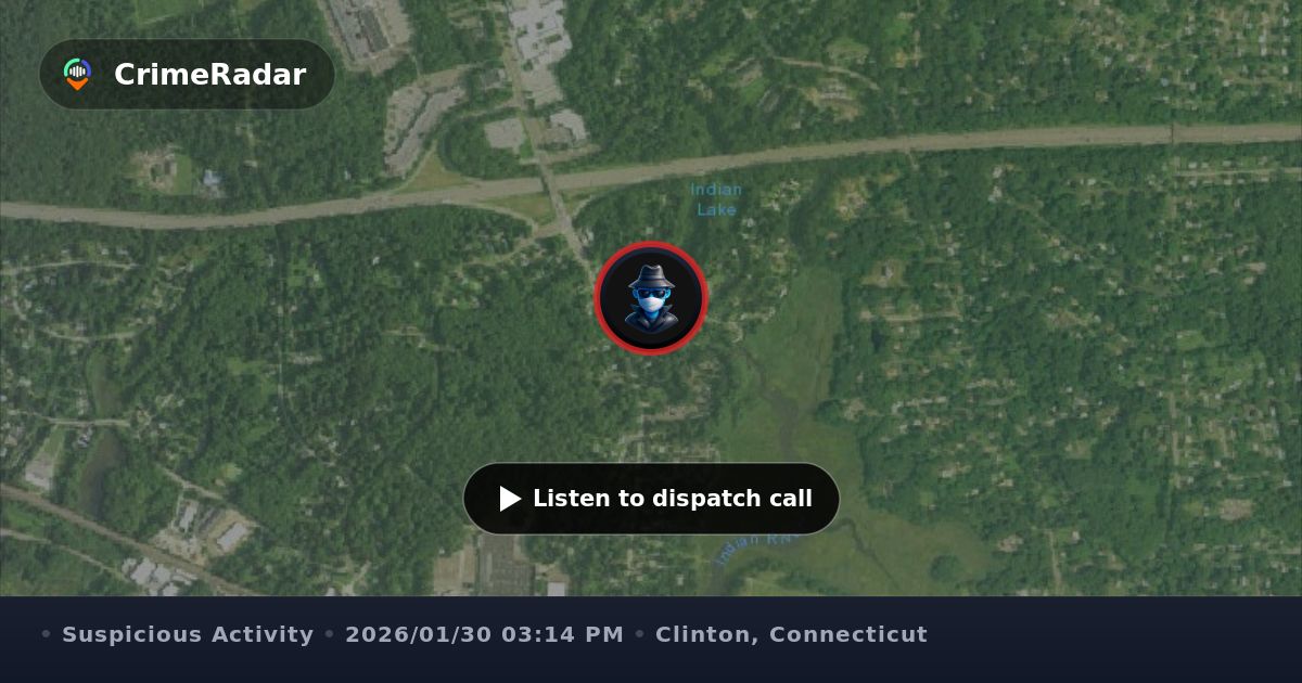 Deputies check on suspicious vehicle near Main St, Clinton CT | CrimeRadar