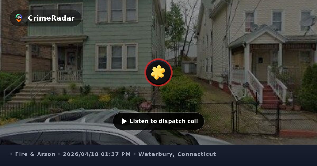 Reported structure fire on Summer Street, Waterbury CT | CrimeRadar