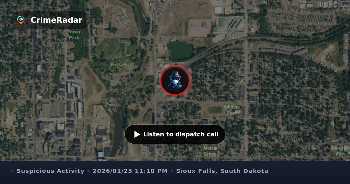 Perimeter set after suspects flee vehicle near Sixth St, Sioux Falls SD ...