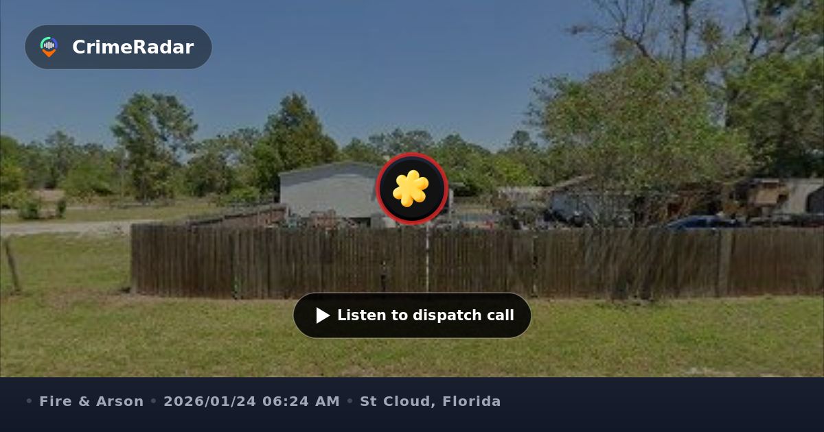 House fire reported near Atlas Dr in St Cloud, St Cloud FL | CrimeRadar