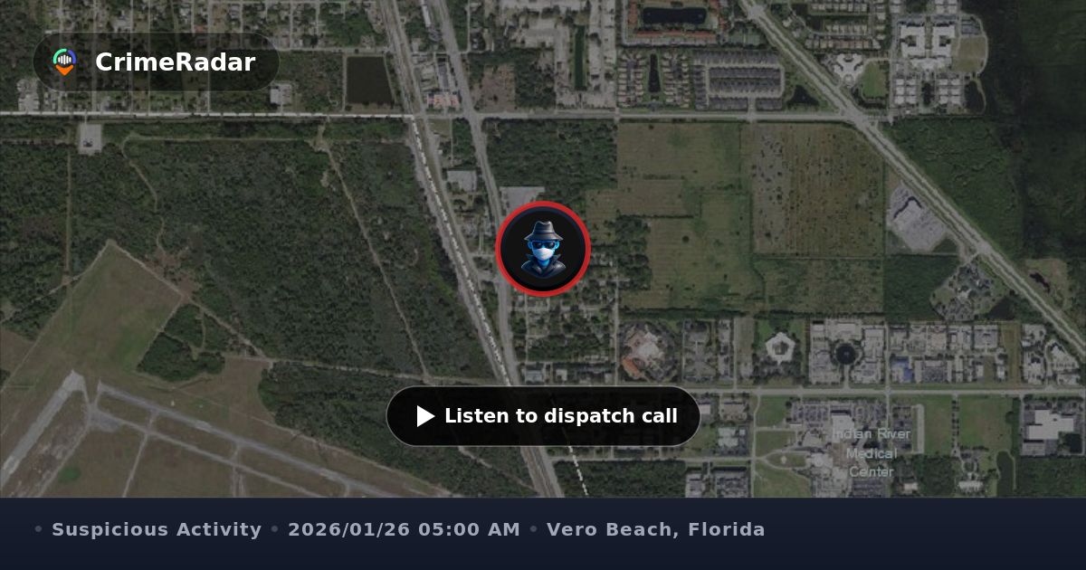 Possible unknown person at nursing facility, Vero Beach FL | CrimeRadar