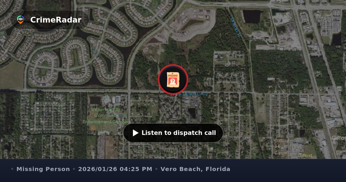 Possible missing juveniles near 35th Avenue, Vero Beach FL | CrimeRadar