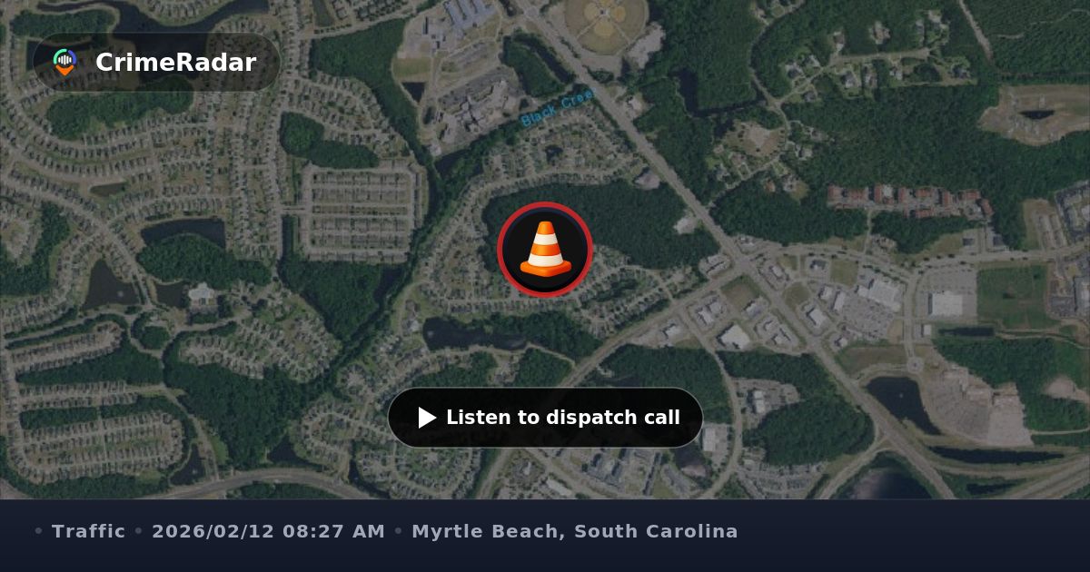 Traffic collision on Carolina Forest Boulevard, Myrtle Beach SC ...