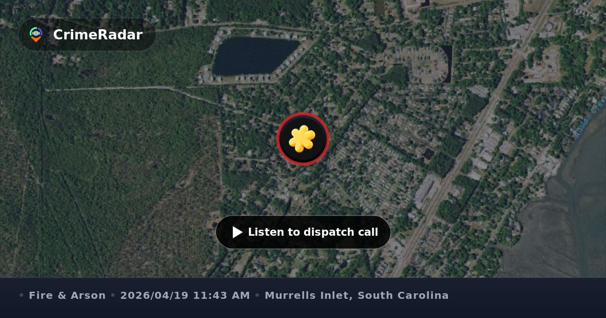 Residential fire alarm at Crooked Island Circle home, Murrells Inlet SC ...