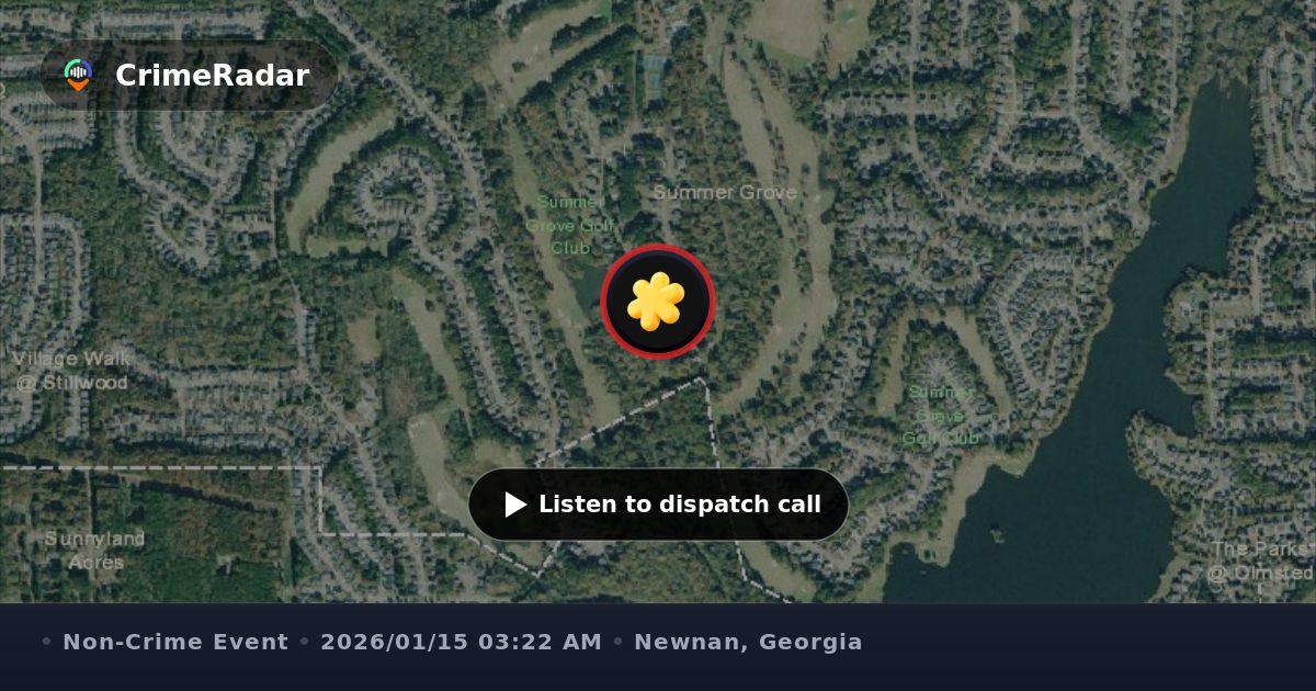 Accidental 911 call near Fairgreen Trace, Newnan GA | CrimeRadar