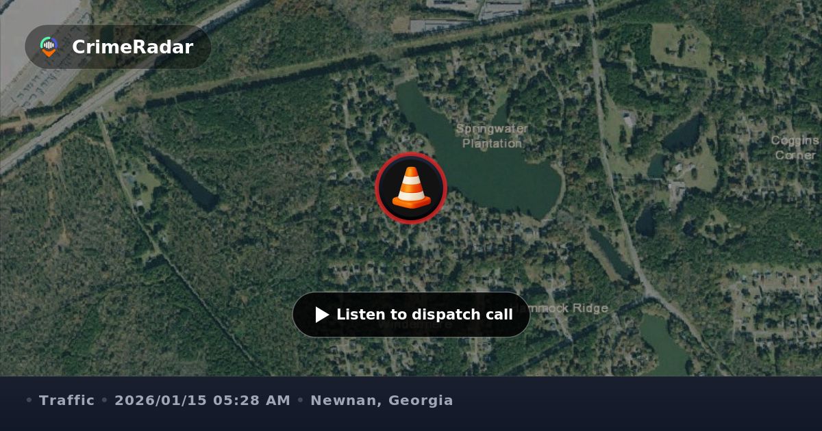 Traffic unit checks vehicle near Hammock Rd, Newnan GA | CrimeRadar