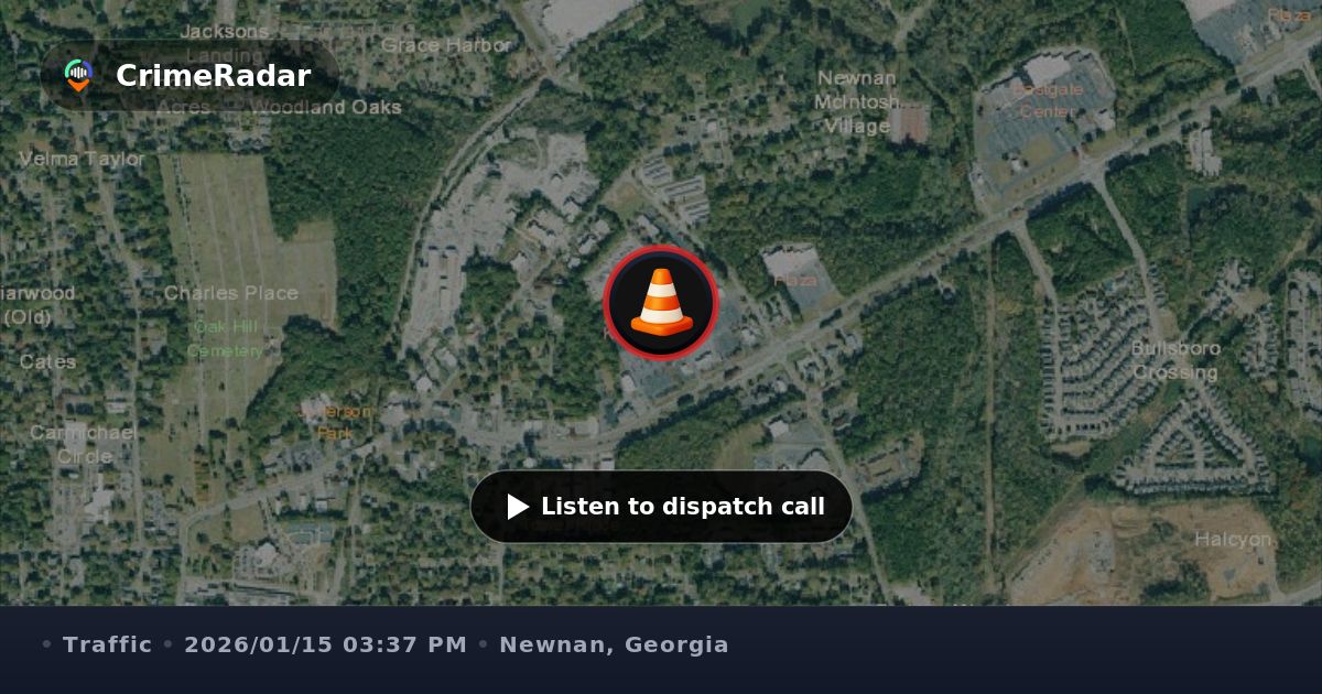 Minor traffic accident on Bullsboro Drive, Newnan GA | CrimeRadar