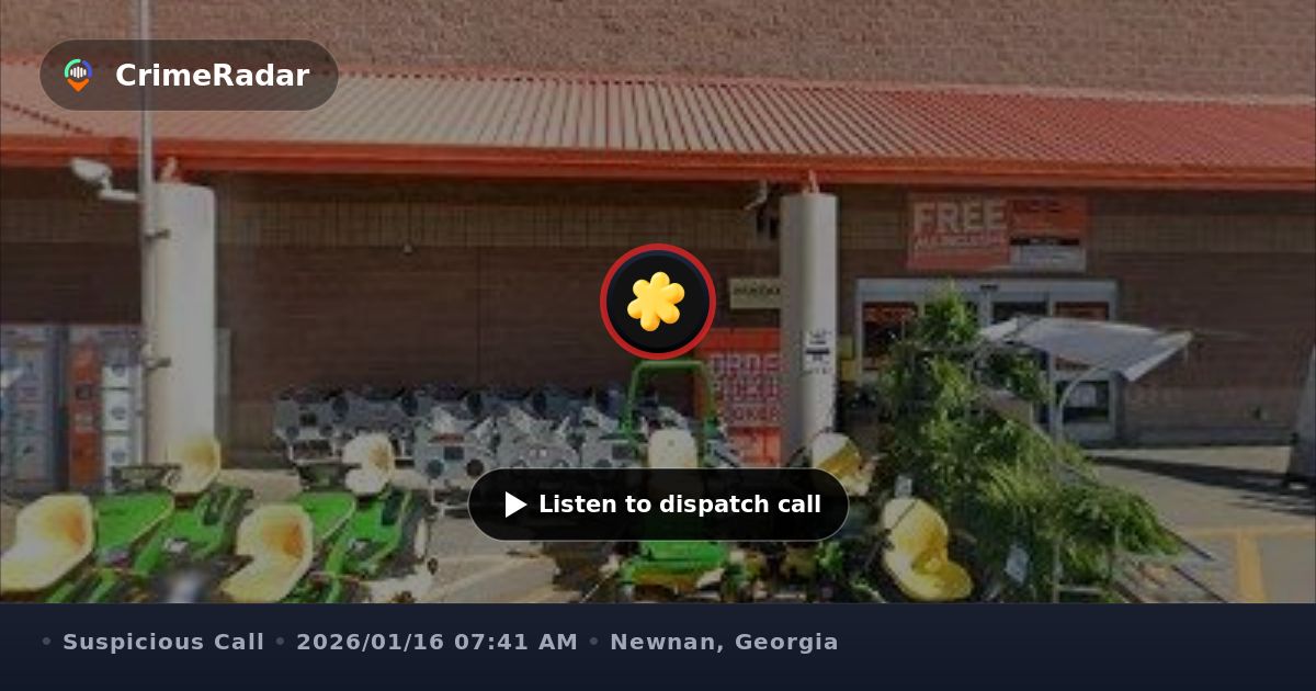 Possible 911 hang-up at Home Depot on Bullsboro Dr, Newnan GA | CrimeRadar