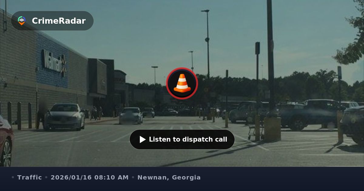 Traffic collision near Bullsboro Dr Walmart, Newnan GA | CrimeRadar