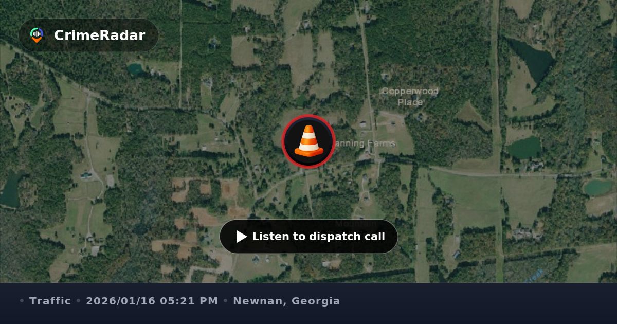 Traffic stop near JD Walton Rd, Newnan GA | CrimeRadar