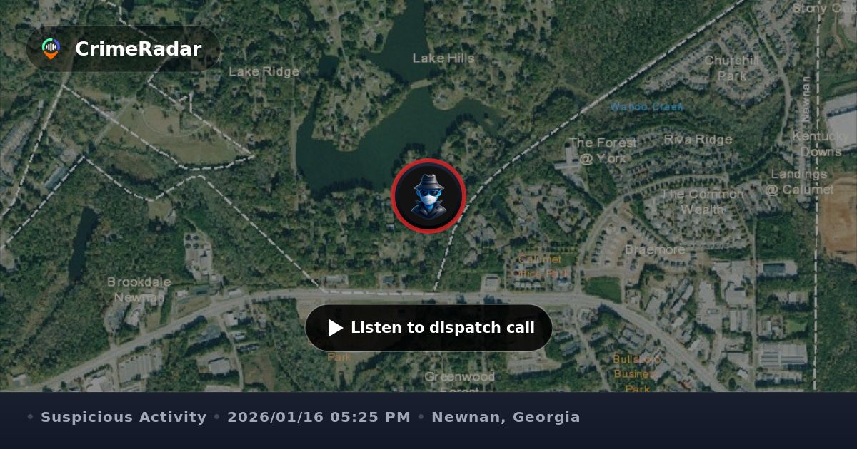 Possible hazardous material activity near Jefferson Pkwy, Newnan GA ...