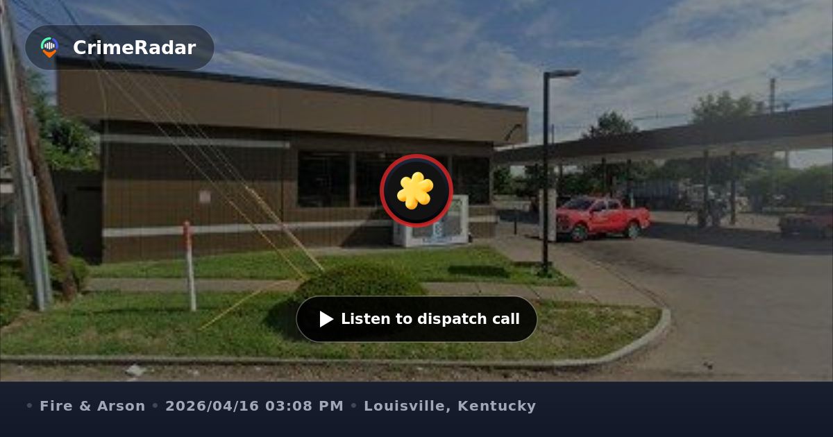 Mulch fire reported next to diesel pumps at station, Louisville KY ...