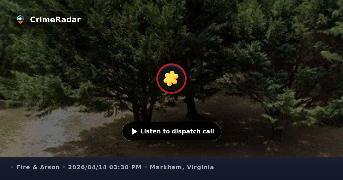 Mutual aid response to possible house fire, Markham VA | CrimeRadar