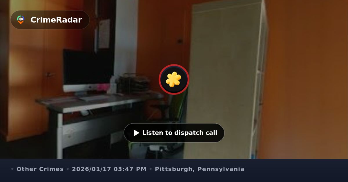 Officers respond to wanted person near Forbes Ave, Pittsburgh PA ...