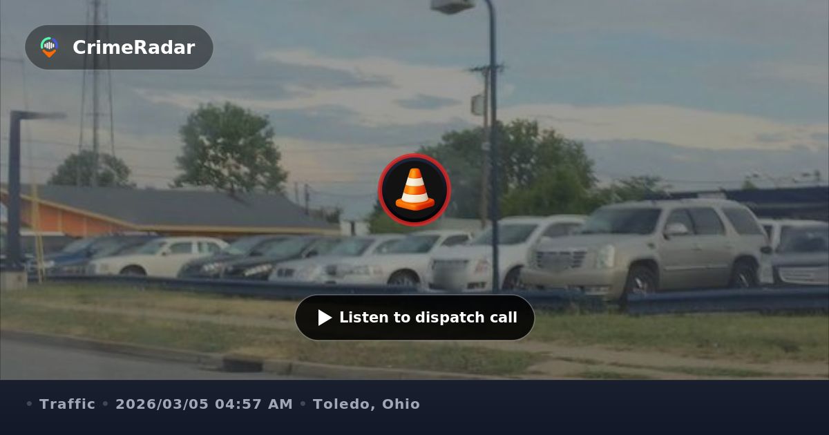Two-vehicle crash blocking traffic near gas station, Toledo OH | CrimeRadar
