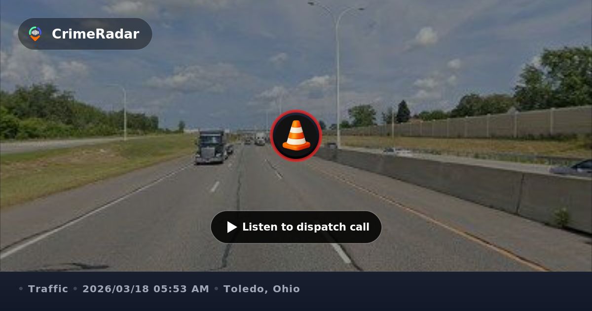 Multi-car crash with overturned vehicle on ramp, Toledo OH | CrimeRadar