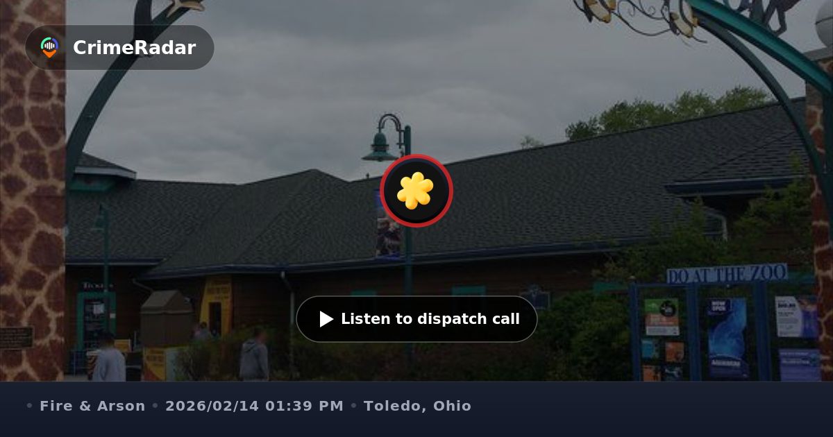 Fire alarm malfunction at Toledo Zoo Savannah Gate, Toledo OH | CrimeRadar