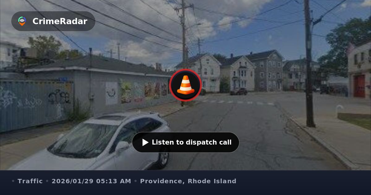 Car slides into snowbank near Union Avenue, Providence RI | CrimeRadar