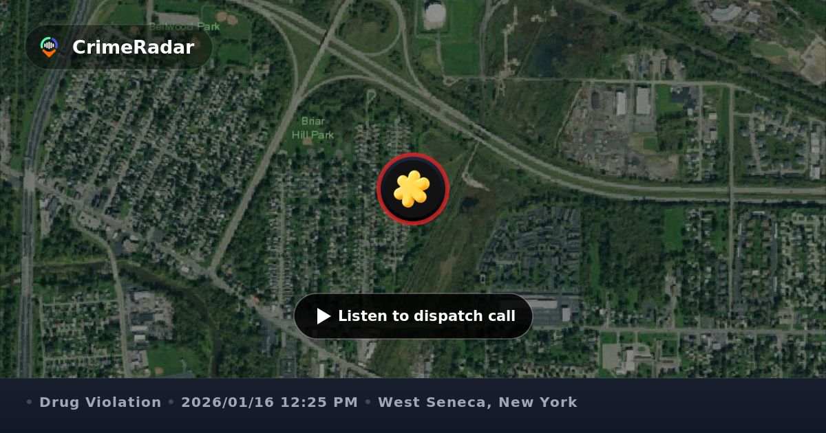 Possible employee drug activity at Seneca facility, West Seneca NY ...