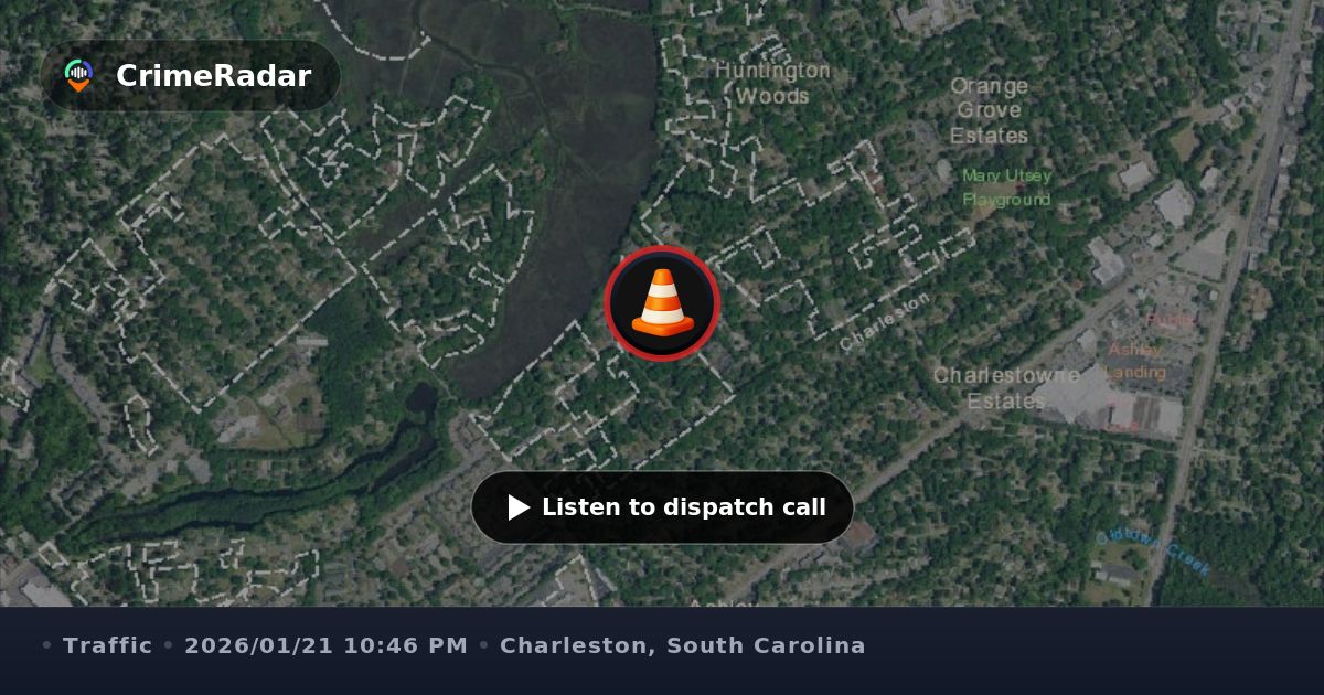 Vehicle collision near Ashley Hall Road, Charleston SC | CrimeRadar