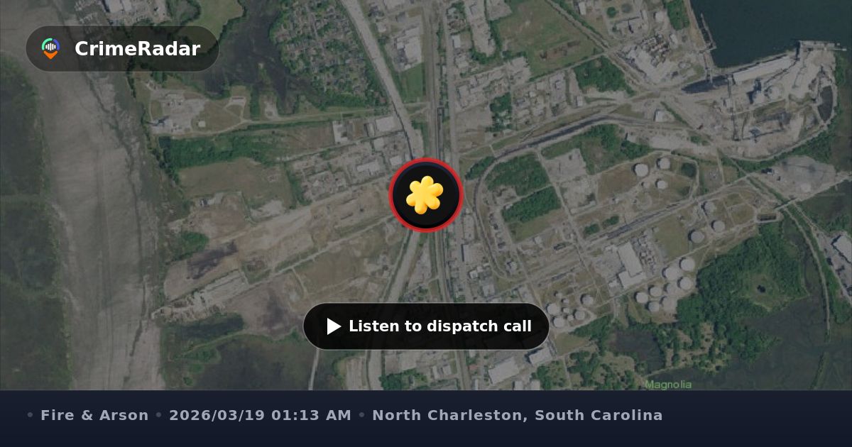 Fire alarm at abandoned commercial building, North Charleston SC ...