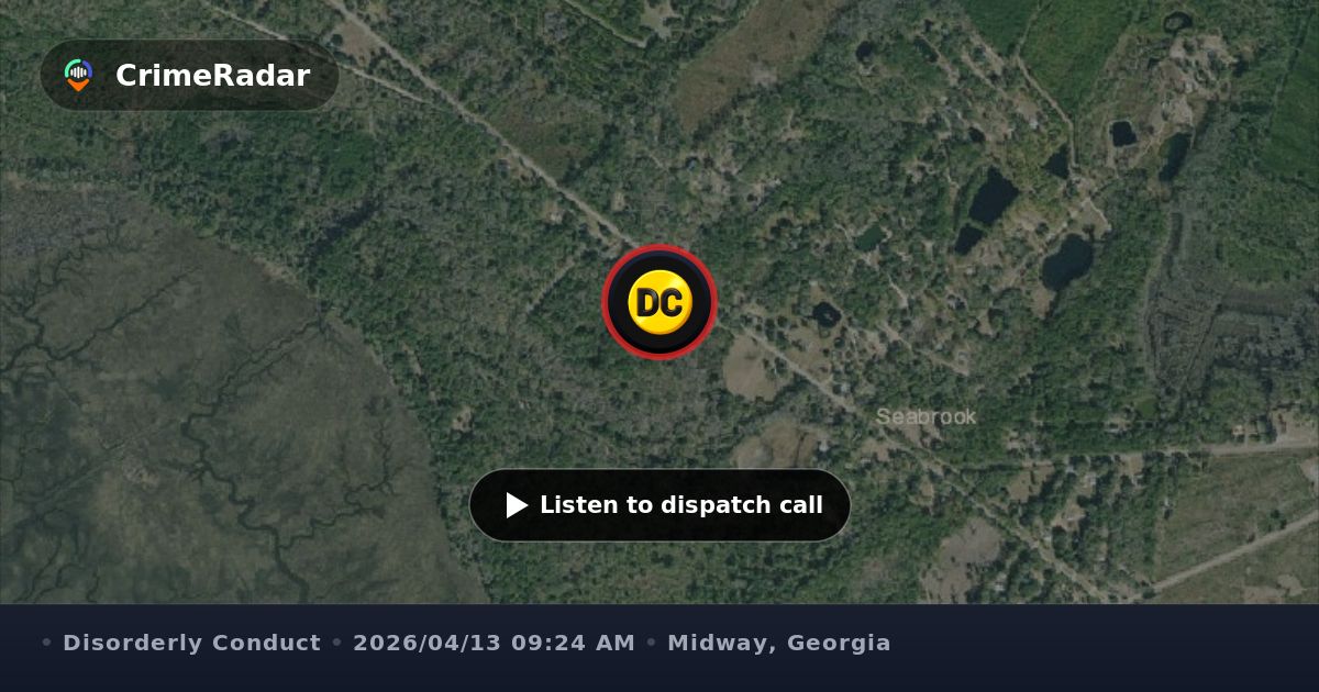 Loitering reported at country store parking lot, Midway GA | CrimeRadar
