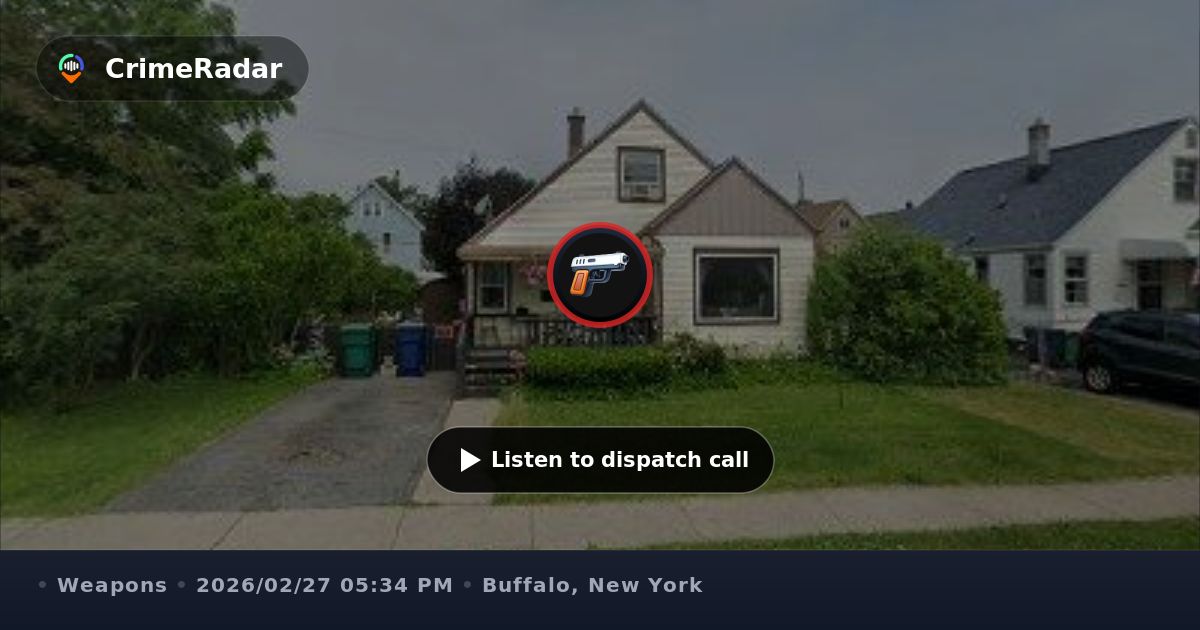Man with knife shouting threats on Melrose Street, Buffalo NY | CrimeRadar