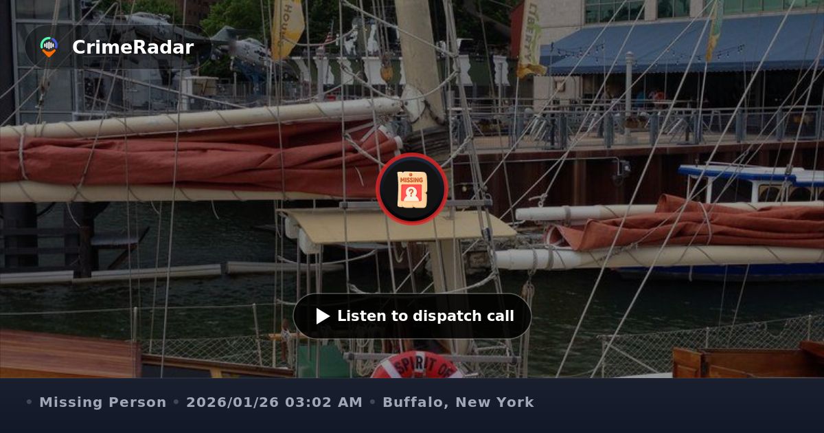 Officers search downtown area for missing person, Buffalo NY | CrimeRadar