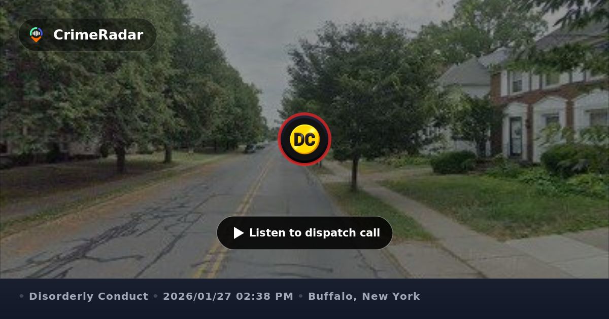 Possible argument at barbershop on Amherst St, Buffalo NY | CrimeRadar
