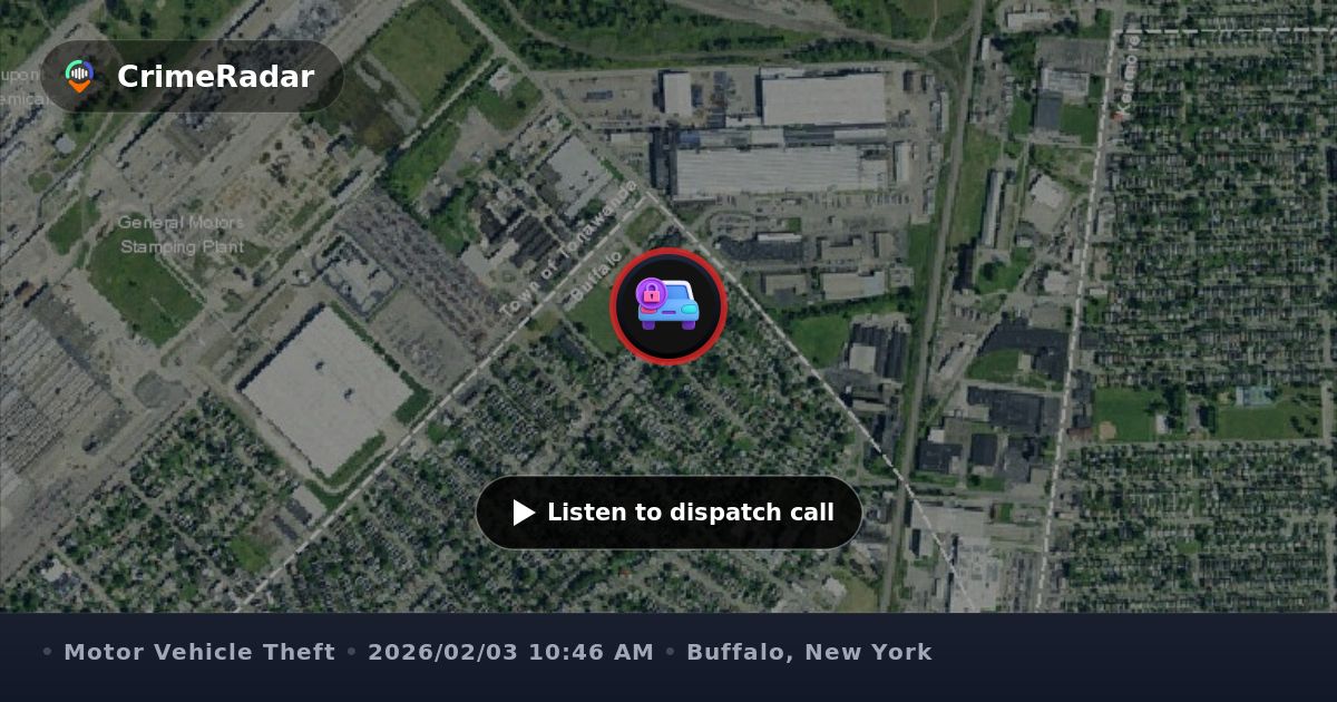 Stolen vehicle recovered near Esser Ave, Buffalo NY | CrimeRadar