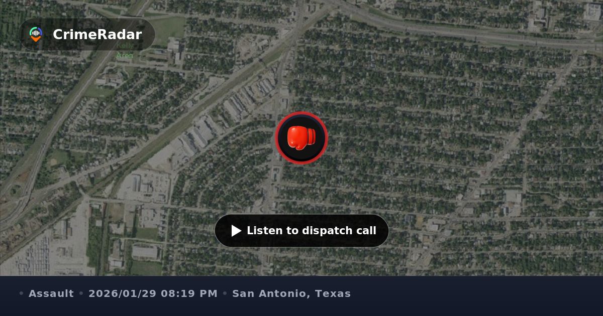 Possible assault response near Malone Ave, San Antonio TX | CrimeRadar