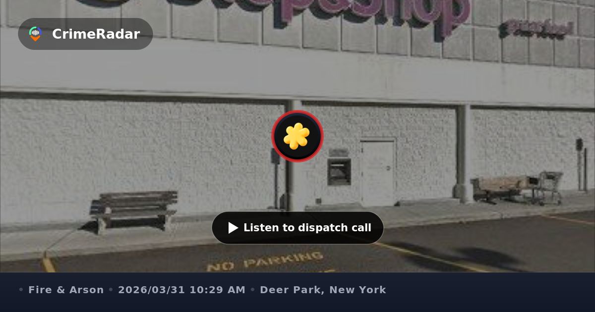 Brush fire near transformers behind Stop & Shop, Deer Park NY | CrimeRadar