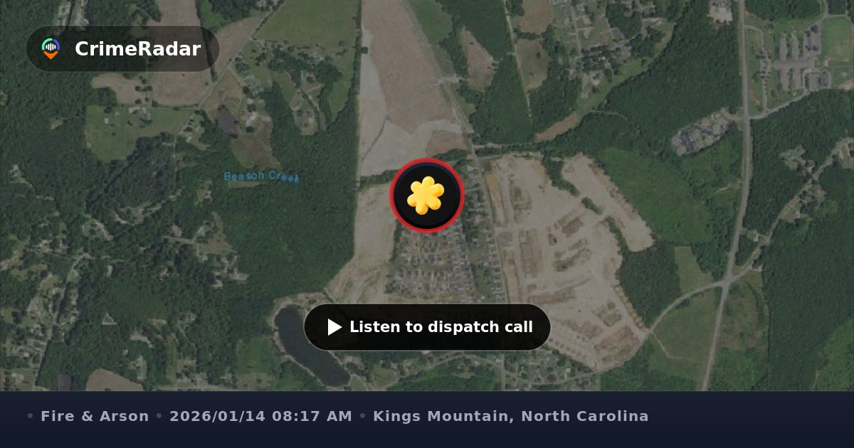 Smoke alarm triggers fire response near Crocker Rd, Kings Mountain NC ...