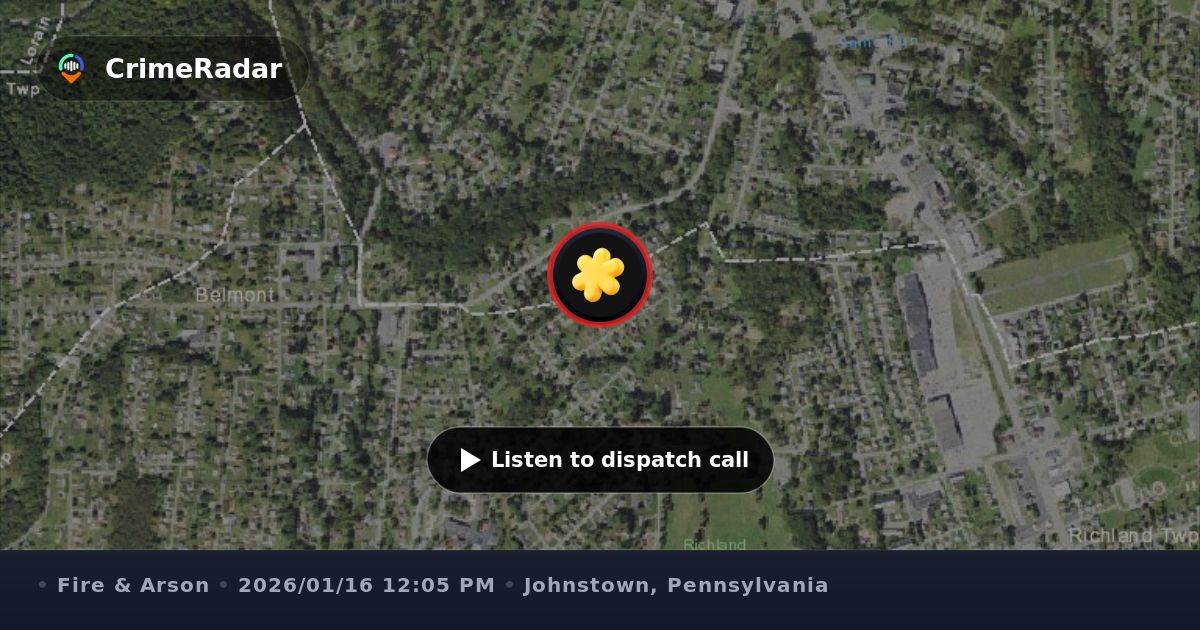 Fire alarm reported at Arbutus Park Manor, Johnstown PA | CrimeRadar