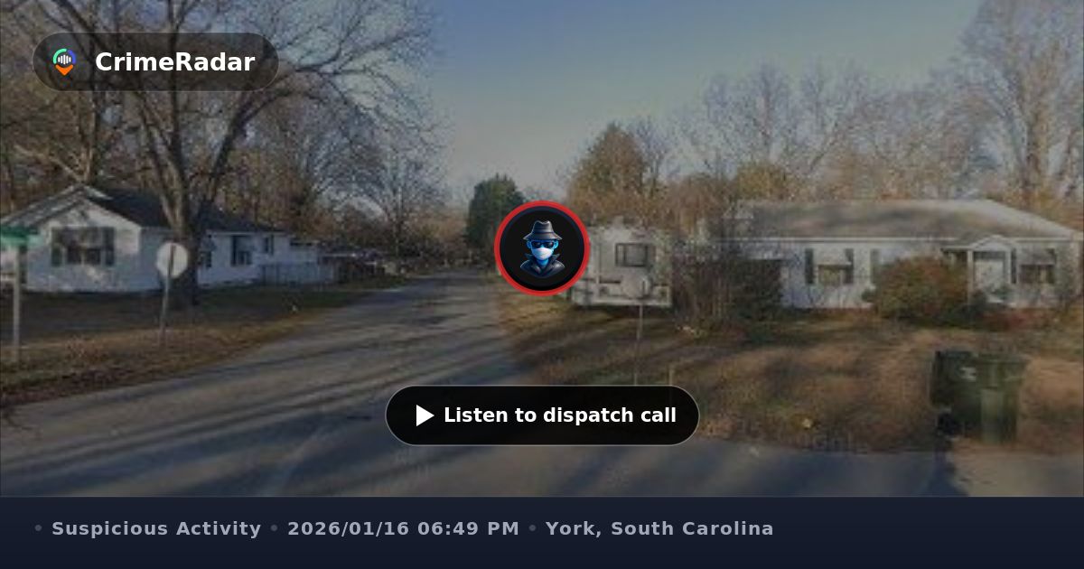 Possible disturbance near Park Drive in York, York SC | CrimeRadar
