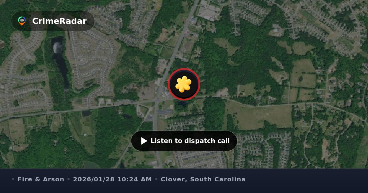 Possible structure fire near Fairview Drive, Clover SC | CrimeRadar