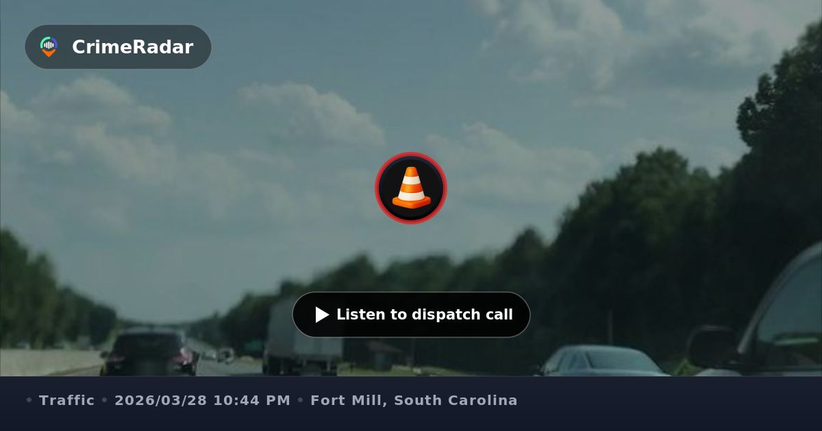 Crash with trapped person on northbound I-77, Fort Mill SC | CrimeRadar