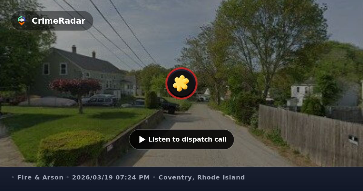 Brush fire reported in woods near Richard Court area, Coventry RI ...