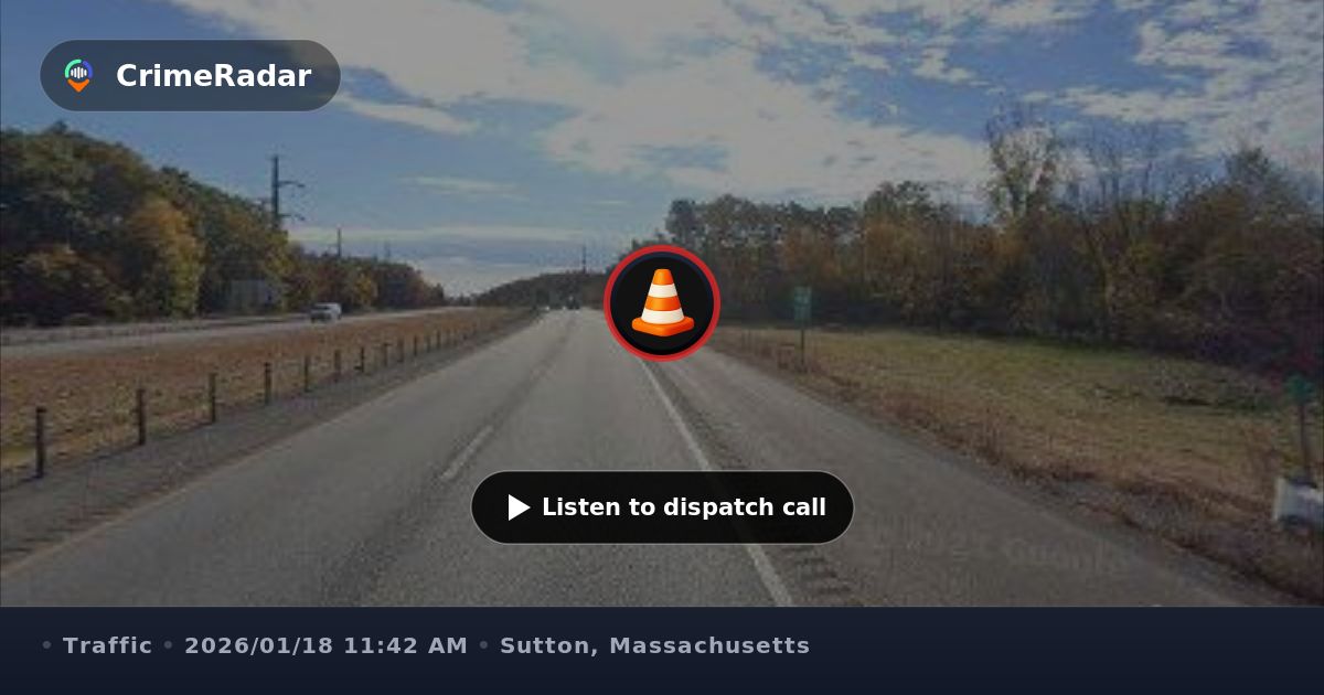 Minor vehicle collision near Central Turnpike, Sutton MA | CrimeRadar