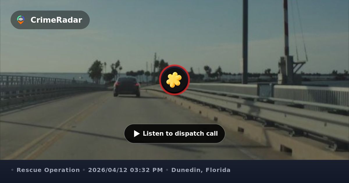 Water rescue response at Dunedin Causeway, Dunedin FL | CrimeRadar
