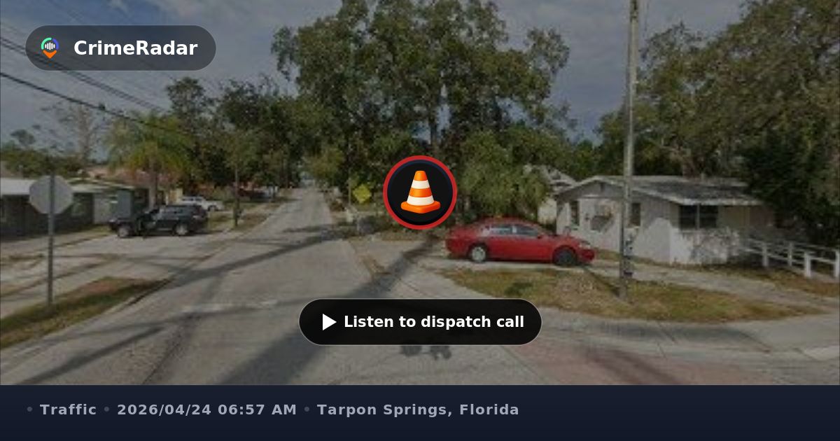 Motor vehicle collision on E Martin Luther King Jr Dr, Tarpon Springs ...