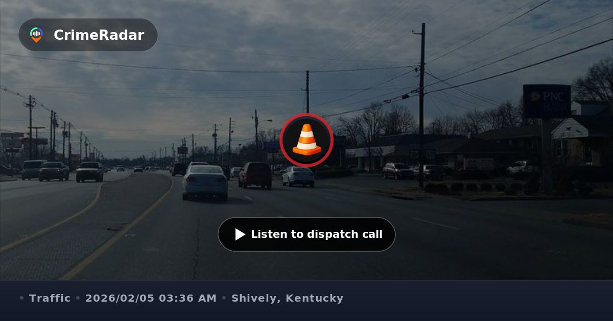 Traffic accident causes detour near Dixie Highway, Shively KY | CrimeRadar
