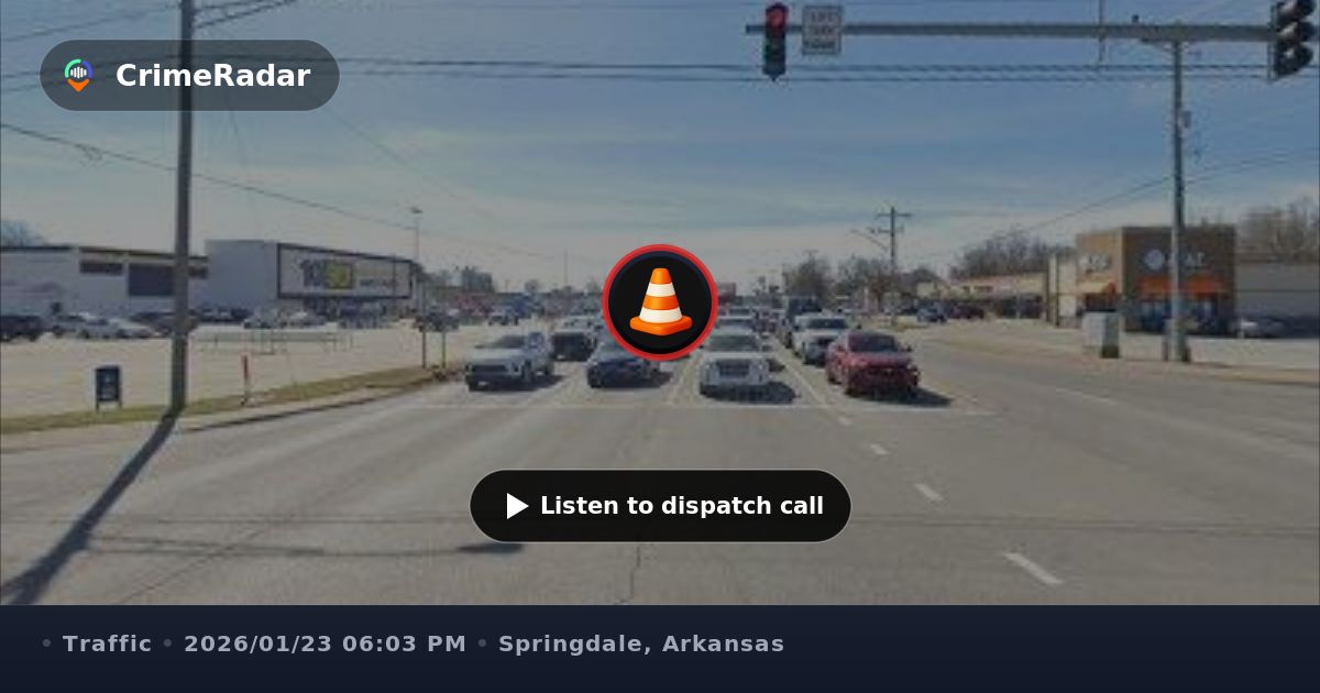 Traffic stop at Sunset and Thompson, Springdale AR | CrimeRadar