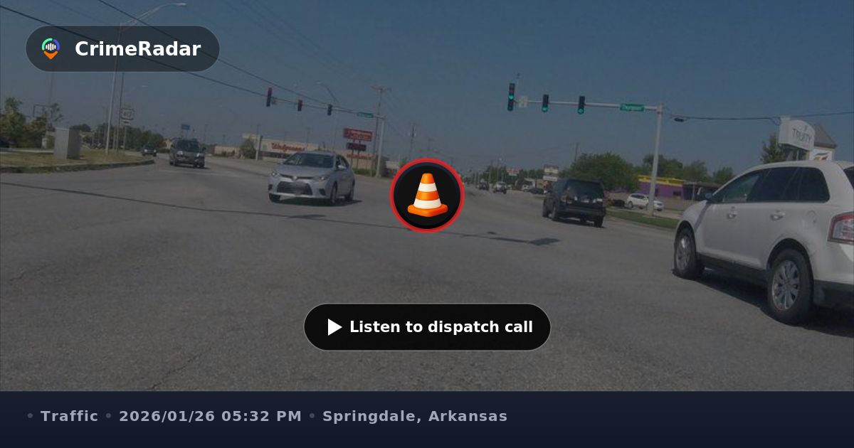 Possible vehicle investigation near Robinson and Thompson, Springdale ...