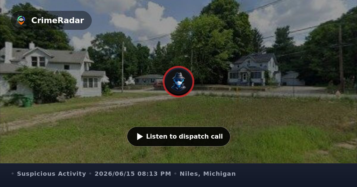 Officers check report of repeated issue at house, Niles MI | CrimeRadar