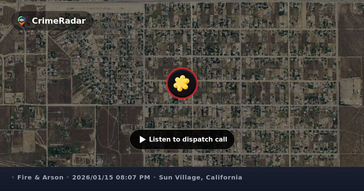 Fire crews investigate possible smoke in Sun Village, Sun Village CA ...