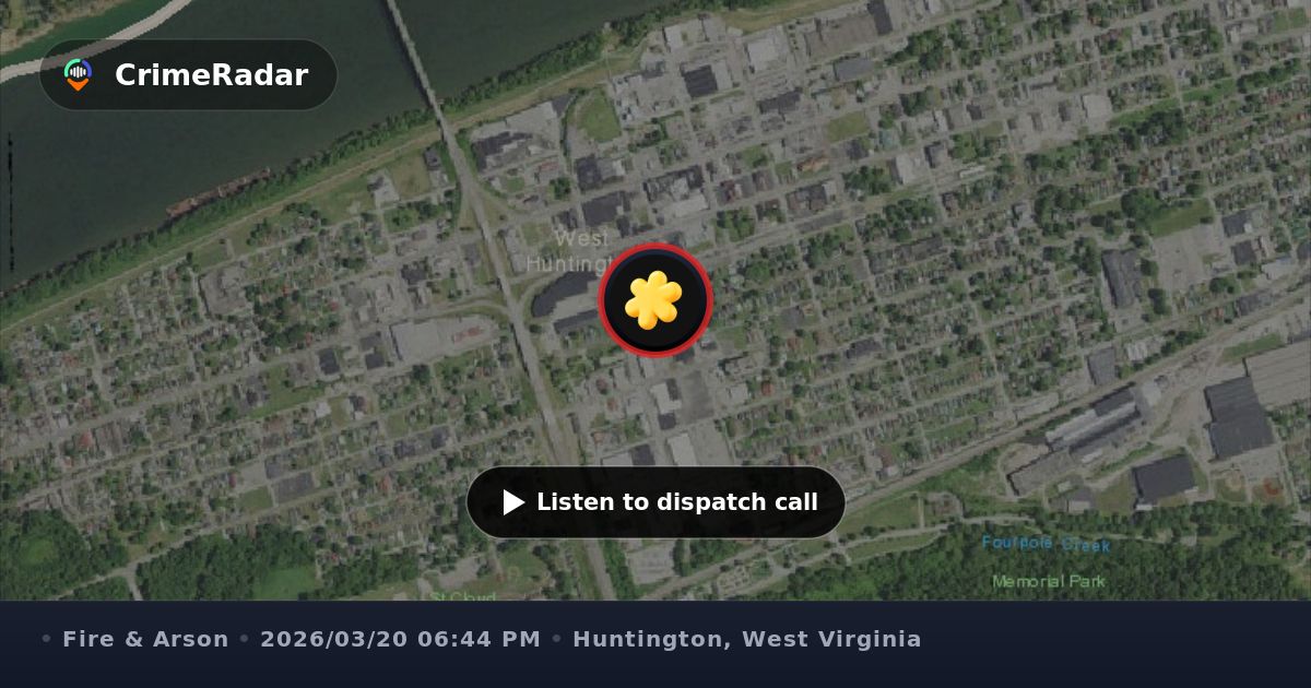 Bonfire near house reported as reckless burn, Huntington WV | CrimeRadar