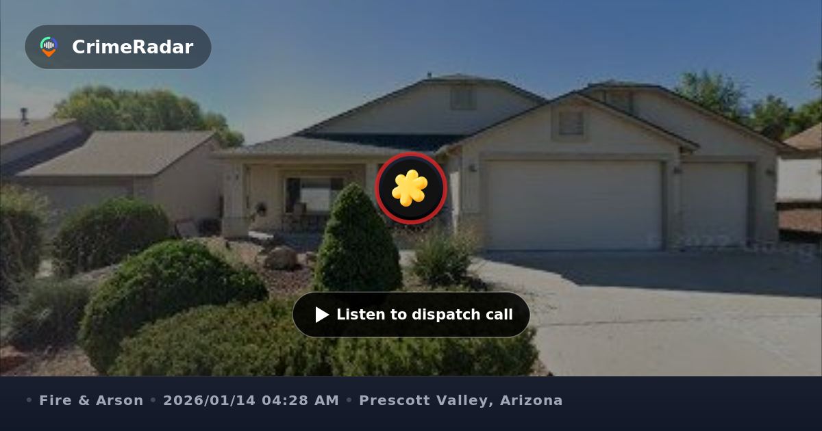 Fire crews battle house fire near Lemontree Dr, Prescott Valley AZ ...