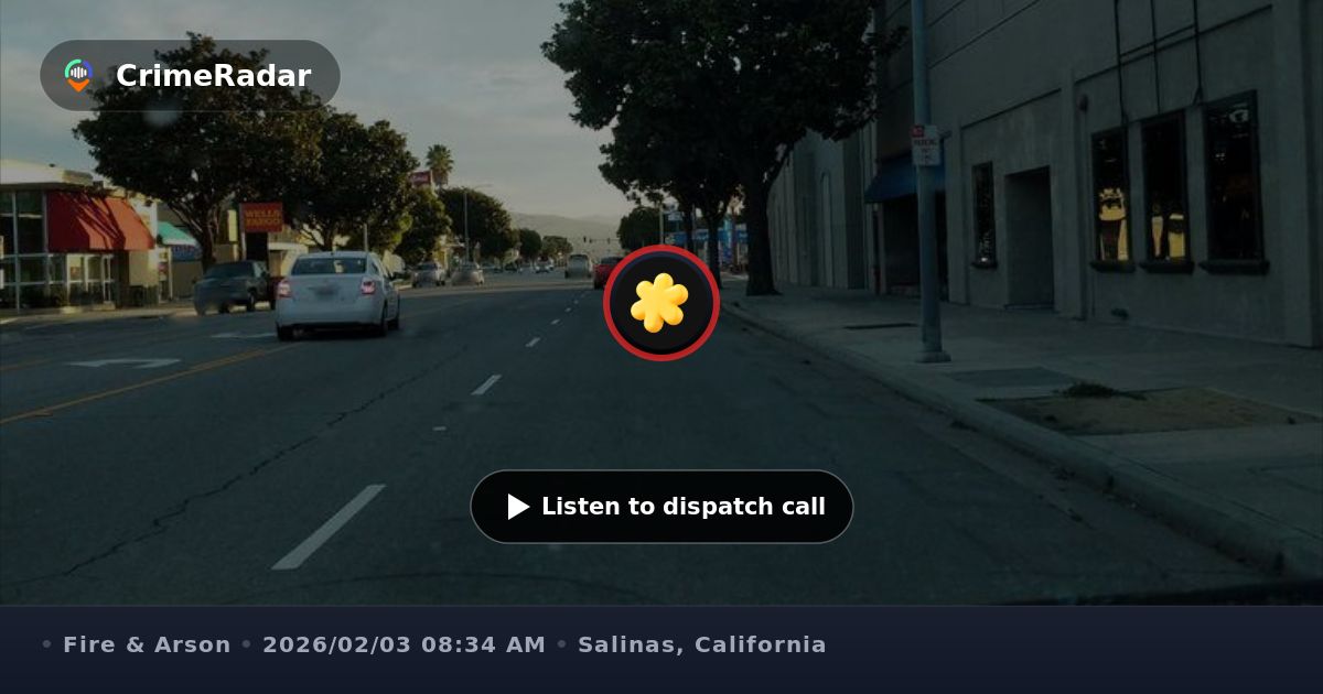 Fire alarm investigated near South Main St commercial area, Salinas CA ...